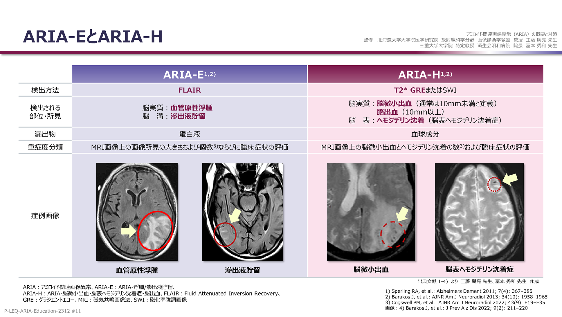 ARIA e-learning | レケンビ | エーザイ Medical.eisai.jp 医療関係者向けサイト